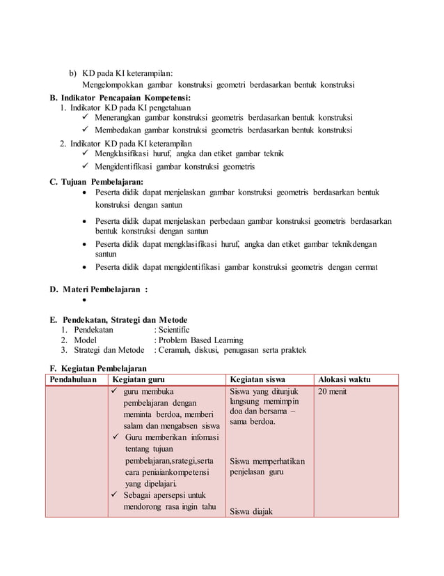 RPP GTO kelas X TOKR revisi 2017 | DOCX