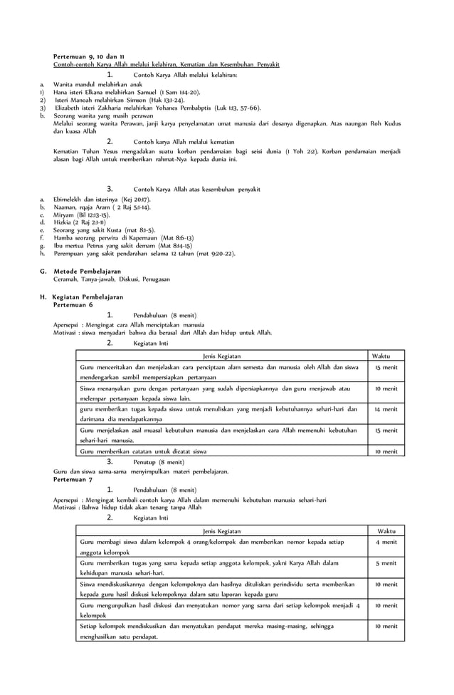 Rpp pak sem 1 kls vii | DOCX