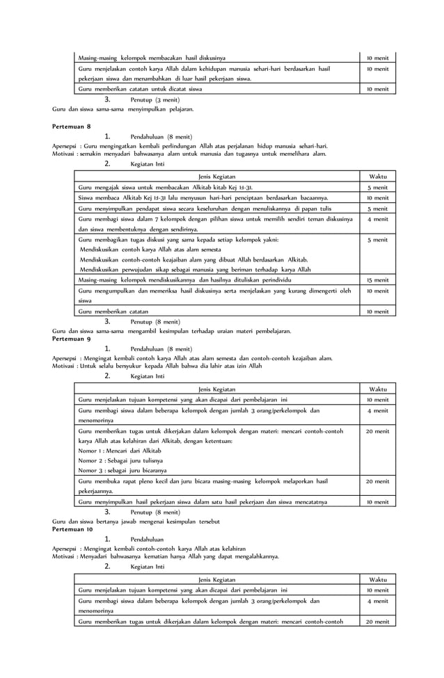 Rpp pak sem 1 kls vii | DOCX