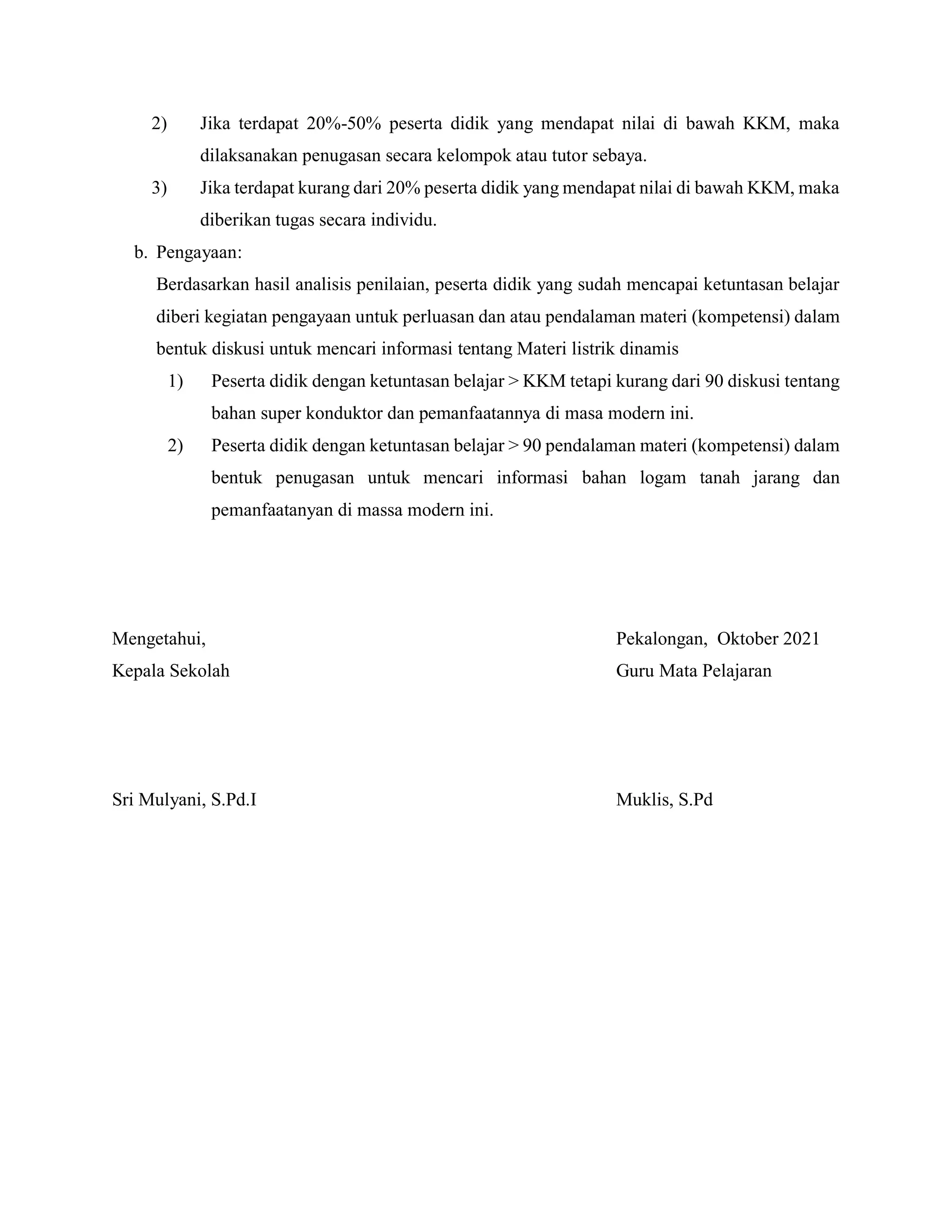 Rpp peerteaching muklis | PDF