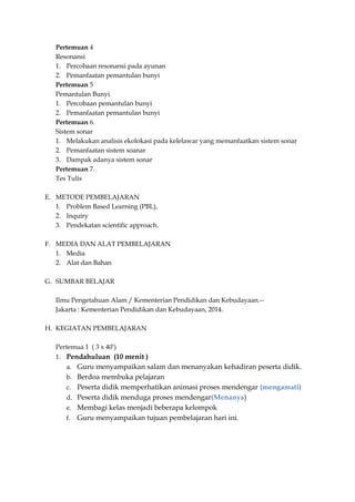 Rpp pendengaran dan sistem sonar sarman-muzakkir | DOCX