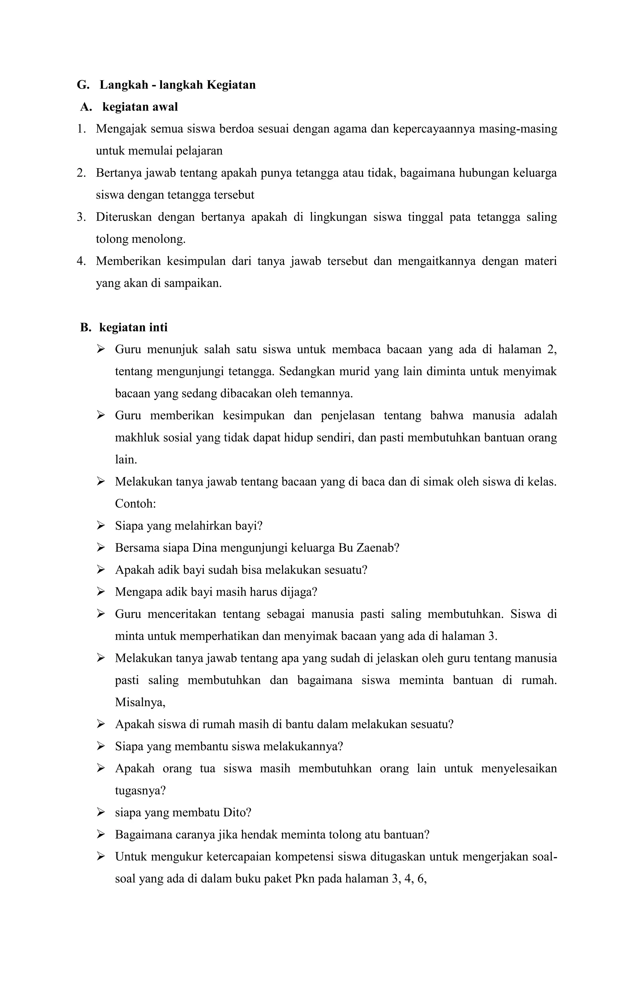 Rpp pkn kelas 2 | PDF
