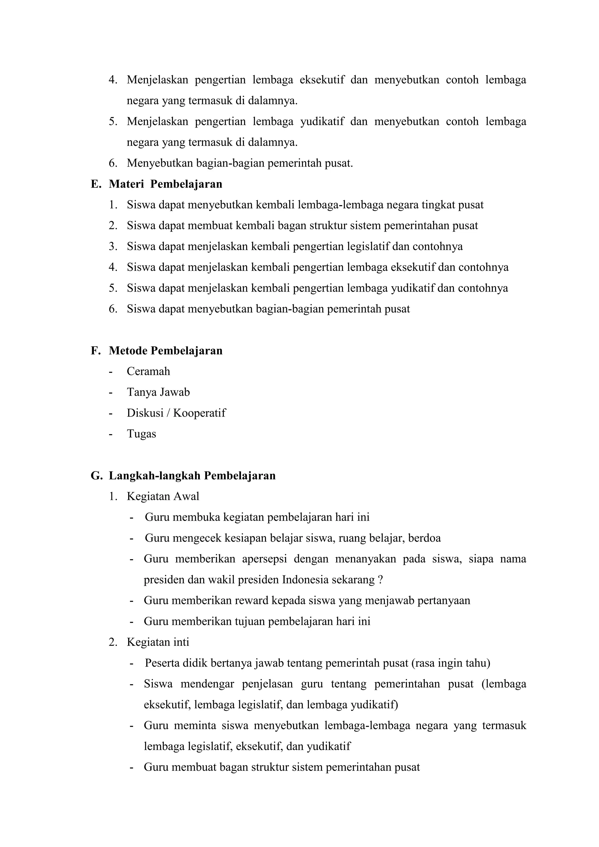 Rpp pkn kelas iv | DOCX