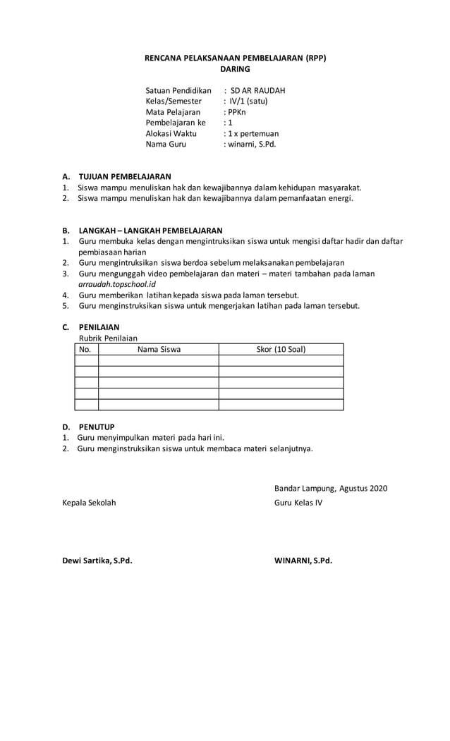 Rpp pkn tema 2 sub 1 | DOC