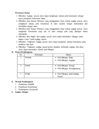 Rpp pola bilangan buat didik | DOCX