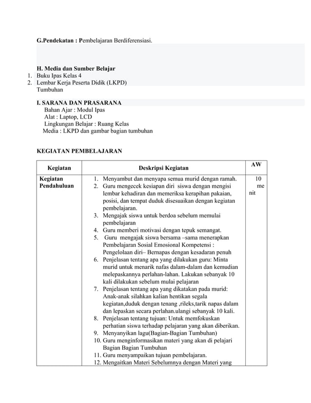 RPP PPG IPAS KLS 4.docx.kurikulum merdeka | DOCX