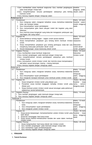 Rpp prakarya teknologi kelas vii | DOCX