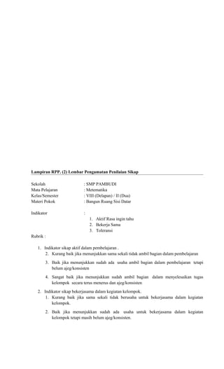 Rpp Prisma dan Limas | DOC