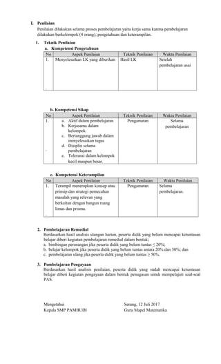 Rpp Prisma dan Limas | DOC