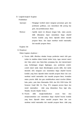 Rpp program linear | PDF