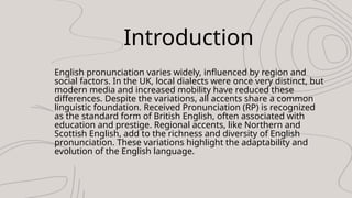 Principle types of english prounciatian. | PPTX