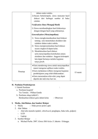 Rpp (reaksi redoks) revisi | PDF