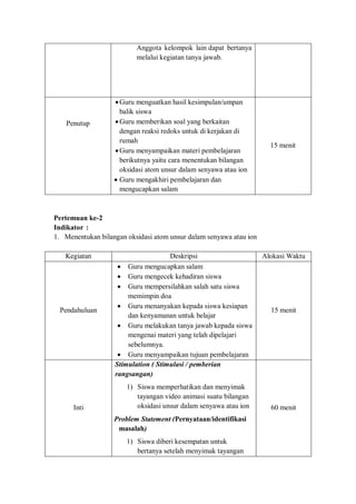 Rpp (reaksi redoks) revisi | PDF