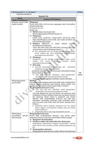 Rpp revisi 2016 bahasa inggris wajib x rpp diva pendidikan | PDF