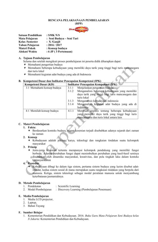 Rpp revisi 2016 seni budaya seni rupa x smk rpp diva pendidikan | PDF
