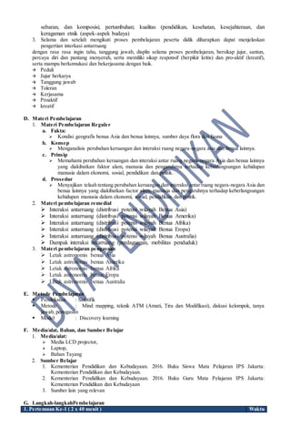 Rpp revisi 2017 ips kelas 9 smp | PDF