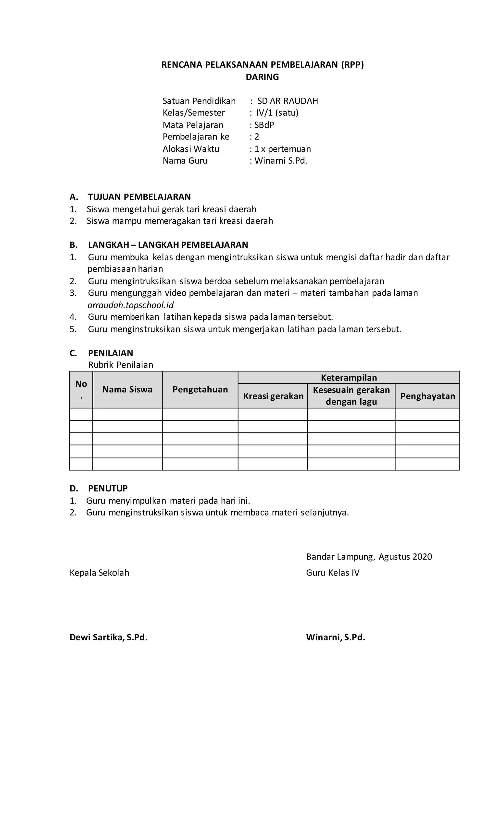 Rpp sbdp 1 (1) | PDF