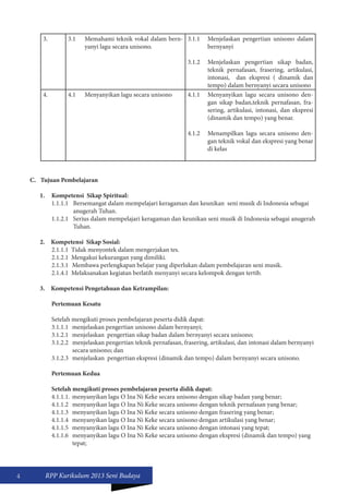 Model RPP Seni Musik | PDF