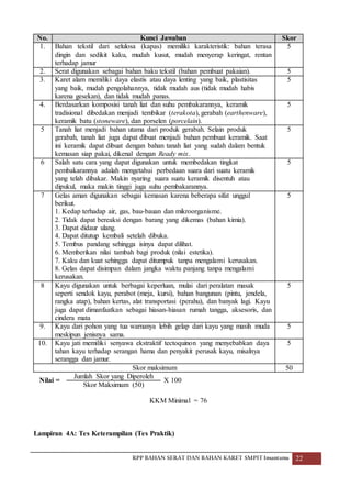 Rpp sifat bahan | PDF