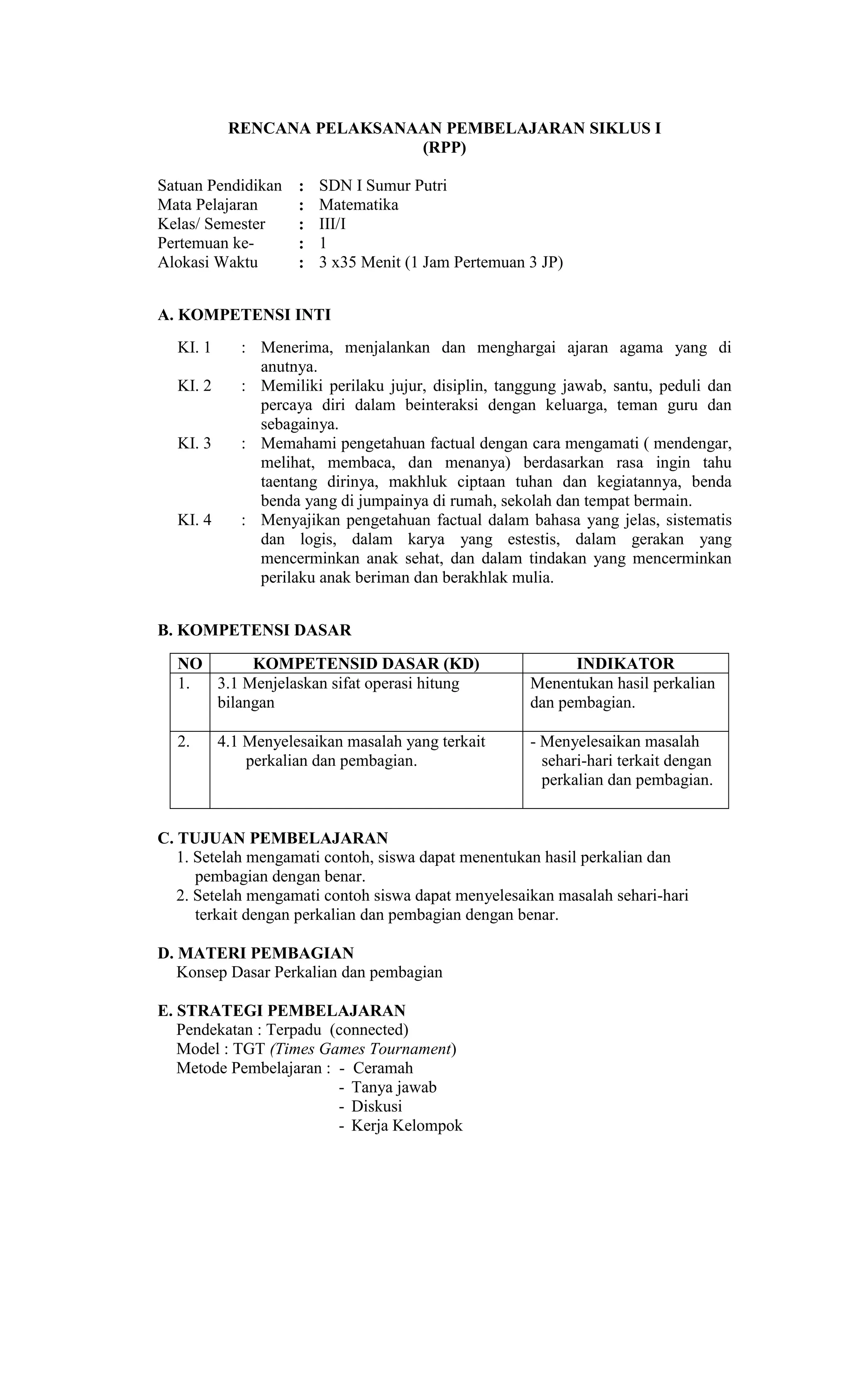 RPP Siklus I dan Lampiran Soal.docx