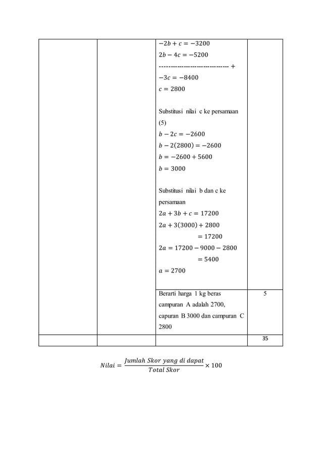 Rpp spltv (sistem persamaan linear tiga variabel) | DOCX