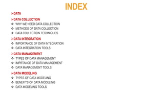 data collection, data integration, data management, data modeling.pptx