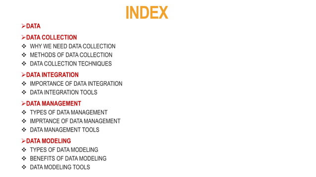 data collection, data integration, data management, data modeling.pptx