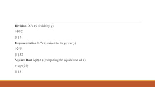 Power point presentation on loading and handling data in R | PPT