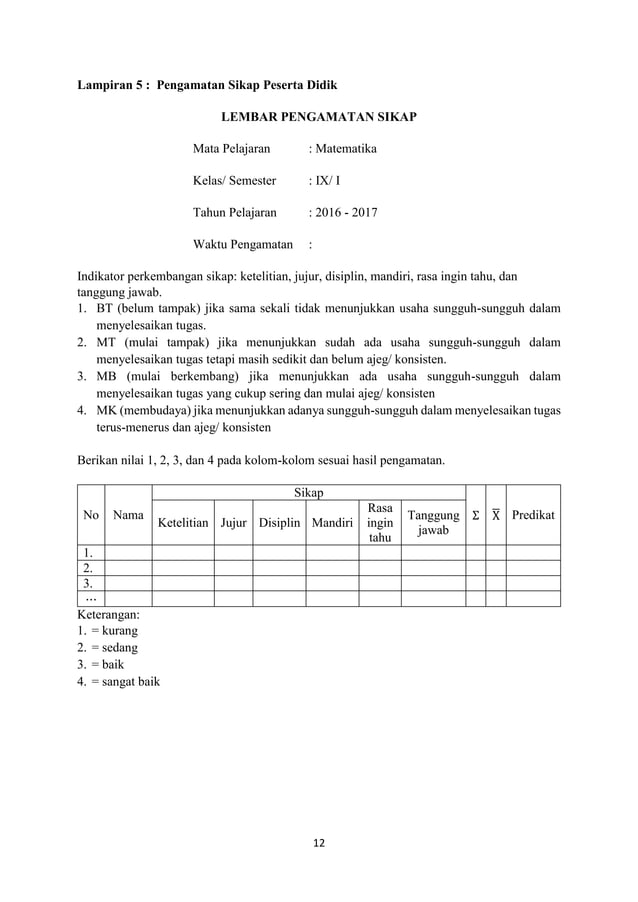 RPP Bangun Ruang Sisi Lengkung ( Tabung ) Matematika SMP kelas IX ...