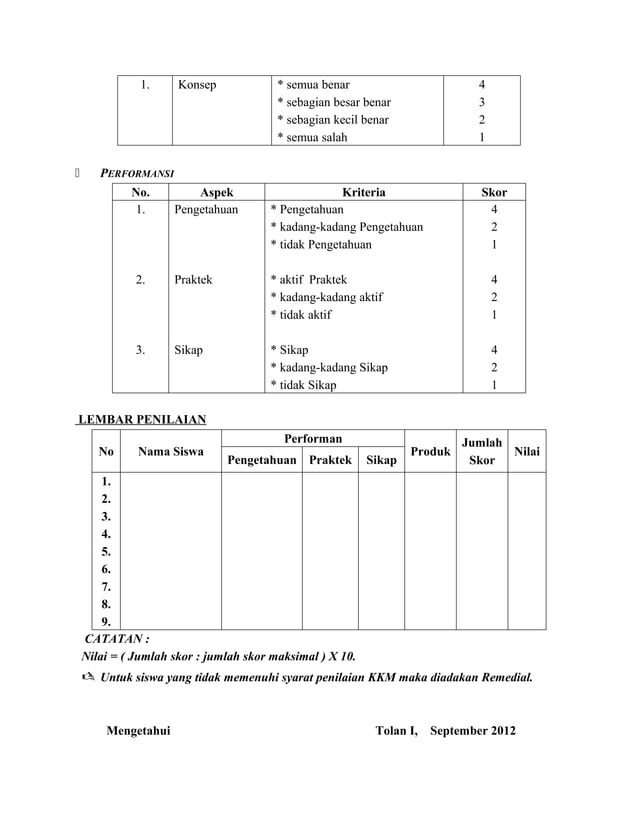 Rpp tik kelas 6 sem 1 | DOC