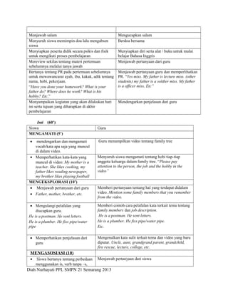 Rpp Kls VII family member (present tense) | DOC