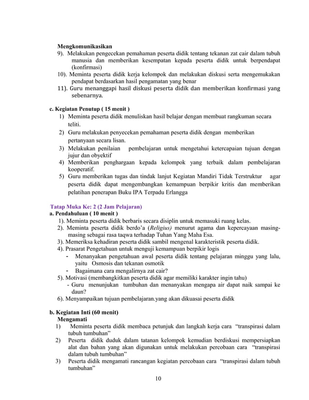 Rpp viii bab 8 - tekanan pada zat cair | DOC
