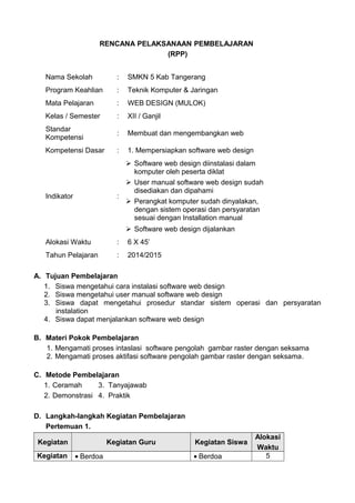 Rpp web design | DOC