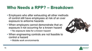 Nine Key Steps to Building Your Respiratory Protection Program | PDF