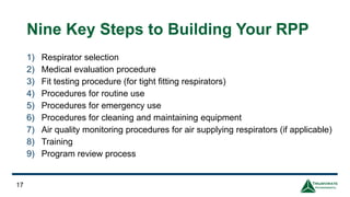 Nine Key Steps to Building Your Respiratory Protection Program | PDF