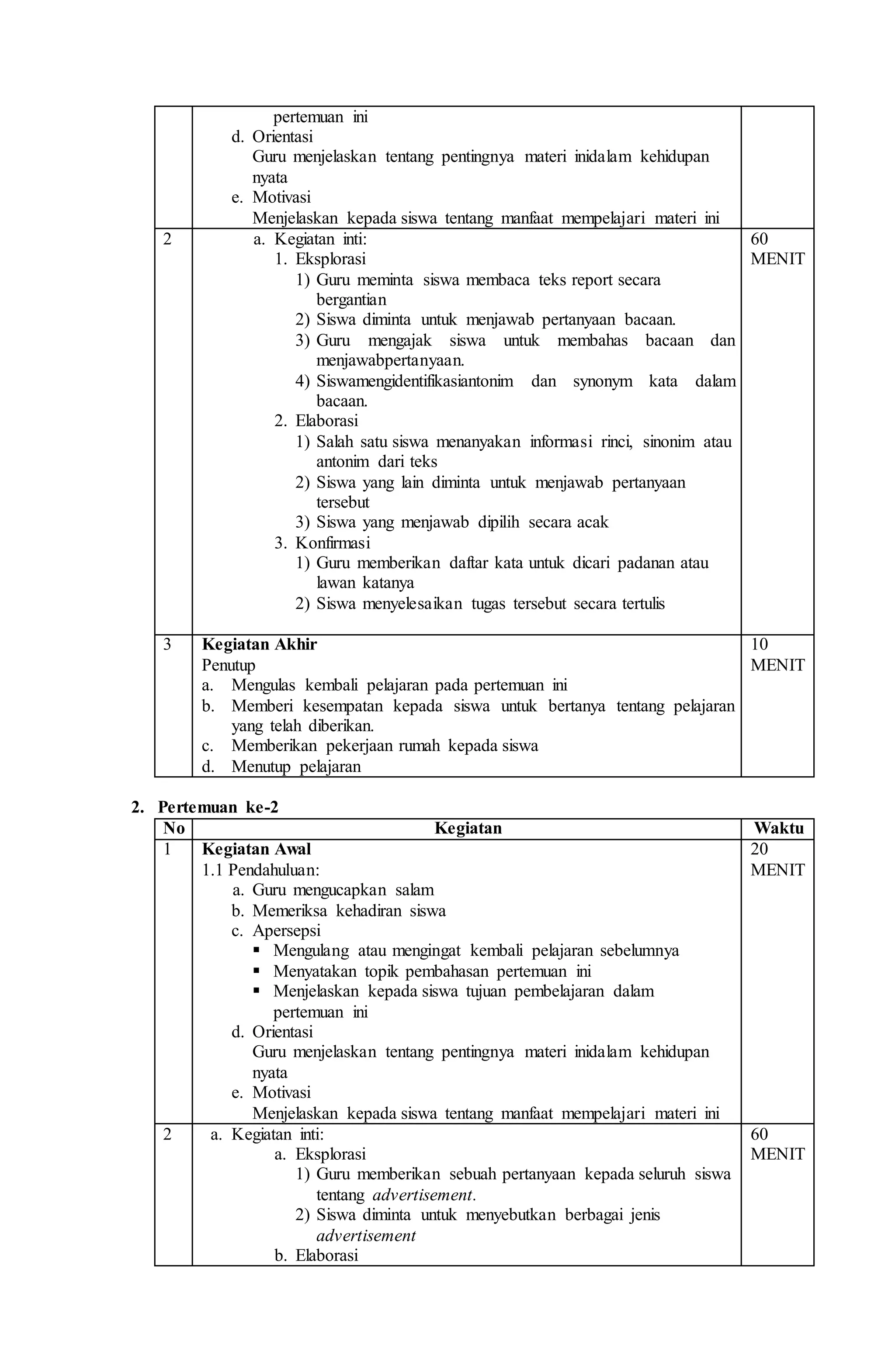 Rppxii 1 i kd 3.1 Bahasa Inggris SMK KTSP | PDF