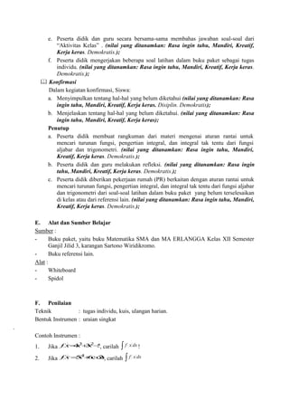 Rpp xii integral | DOCX