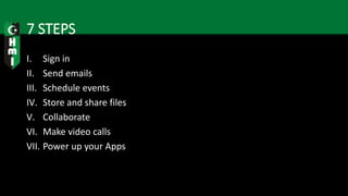 Using google apps in 7 easy steps | PPT