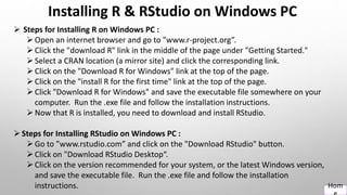 R presentation | PPTX