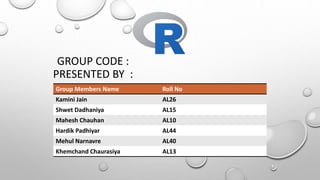 R presentation | PPTX