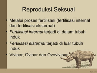 Reproduksi pada hewan | PPT