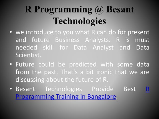 R programming | PPT