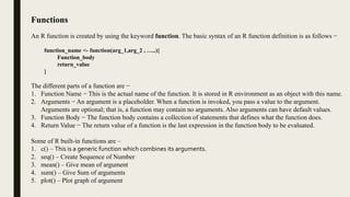 R programming Language | PPTX