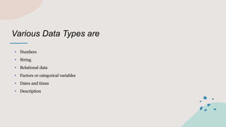R programming for data science | PPTX