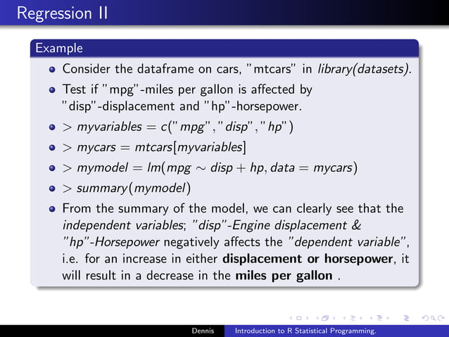 R Programming Intro With Examples Ppt