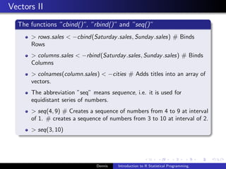 R programming intro with examples | PPT