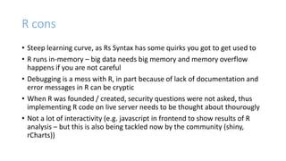 R programming language - Mustafa Wahedi | PPT