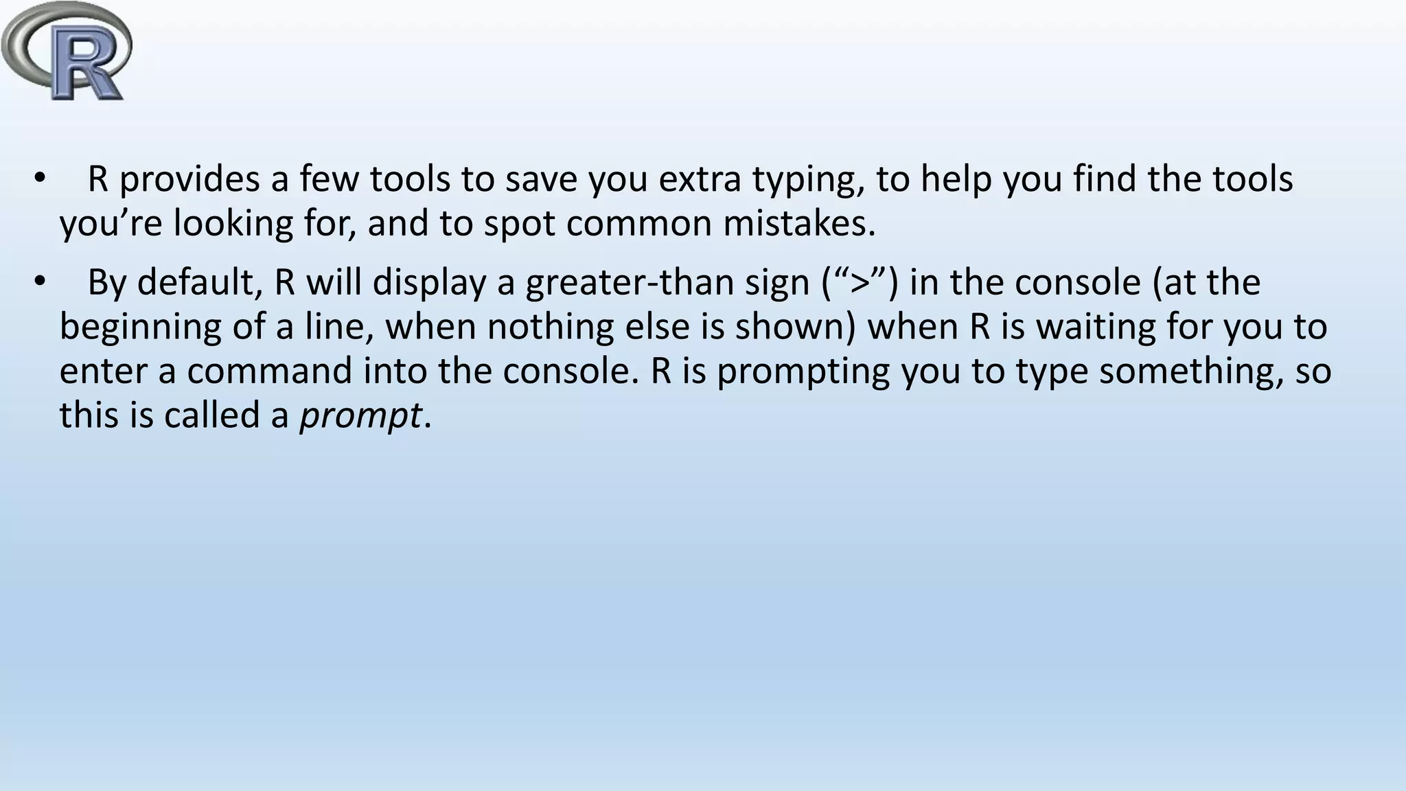 R programming presentation | PPTX