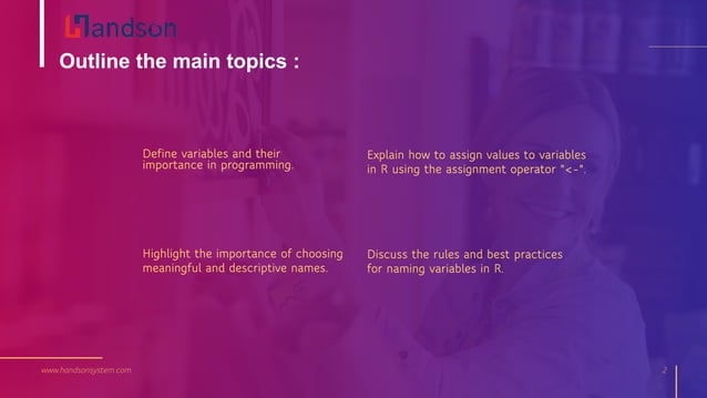 R Programming: Variable | PPTX | Computing | Technology & Computing