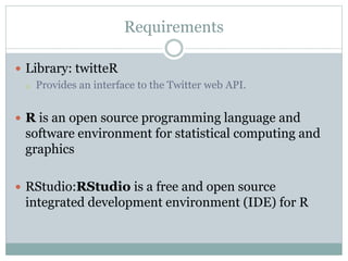 R project(Analyze Twitter with R) | PPT